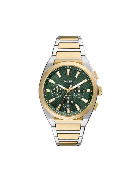 Zegarek Fossil Everett Chronograph FS6106 Złoty | eobuwie.com.pl
