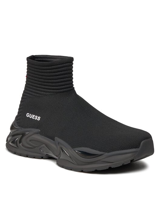 Sneakersy Guess Belluno Sock FM8LAS FAB12 Czarny | eobuwie.com.pl