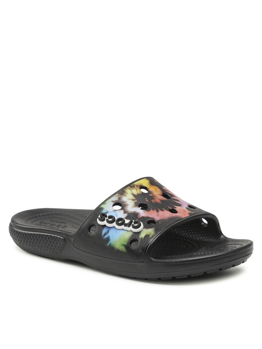 Ciabatte Crocs Classic Crocs Tiedye Grphc Sld 206520 Nero | escarpe.it