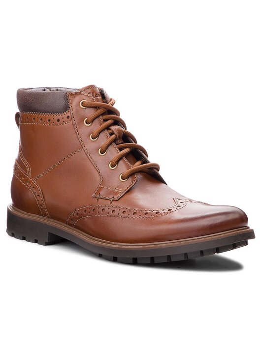 Kozaki Clarks Curington Rise 261368547 Brązowy | eobuwie.com.pl