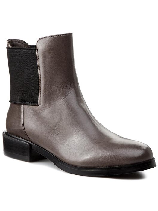 Botki Clarks Marquette Wish 261107864 Szary | eobuwie.com.pl