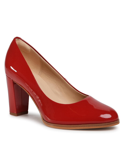 Polobotky Clarks Kaylin Cara 2 261546344 Červená | eobuv.cz