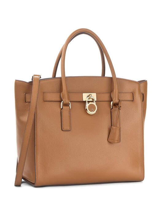 Handtasche Michael Kors Hamilton 30H7GHMT4L Braun | eschuhe.de