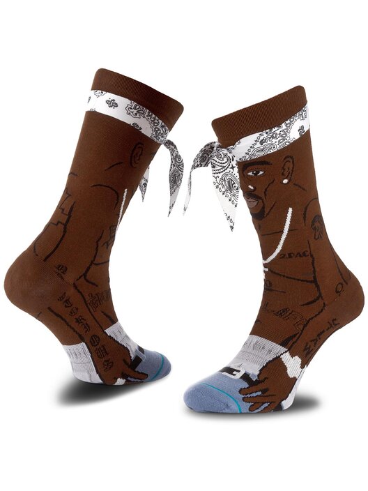 Дълги чорапи unisex Stance Tupac M545A17TUP Кафяв | obuvki.bg