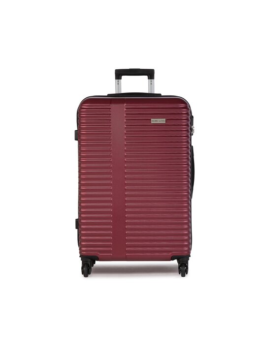 Valiză mare Semi Line T5522-5 Vișiniu | epantofi.ro