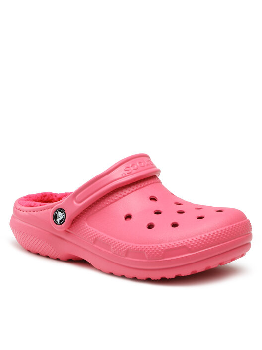 Şlapi Crocs Crocs Classic Lined Clog 203591 Roz | epantofi.ro