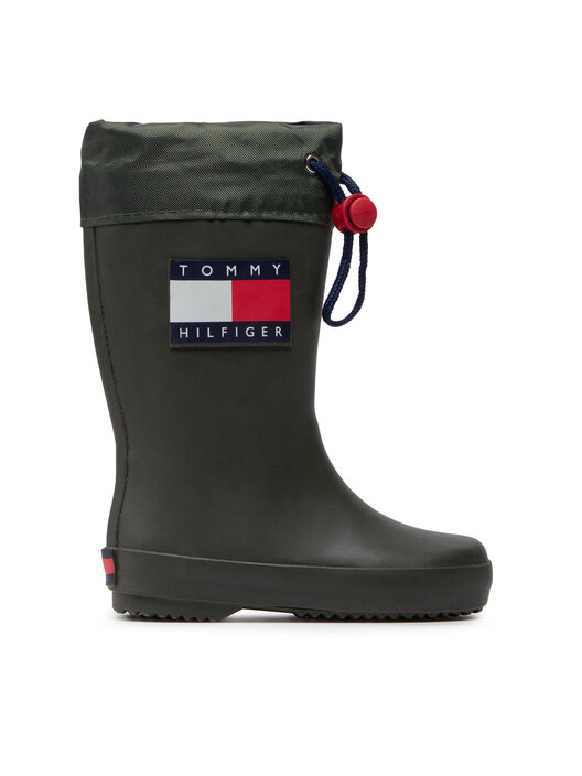 Botas de agua Tommy Hilfiger Rain Boot T3X6-30766-0047 M Verde | zapatos.es