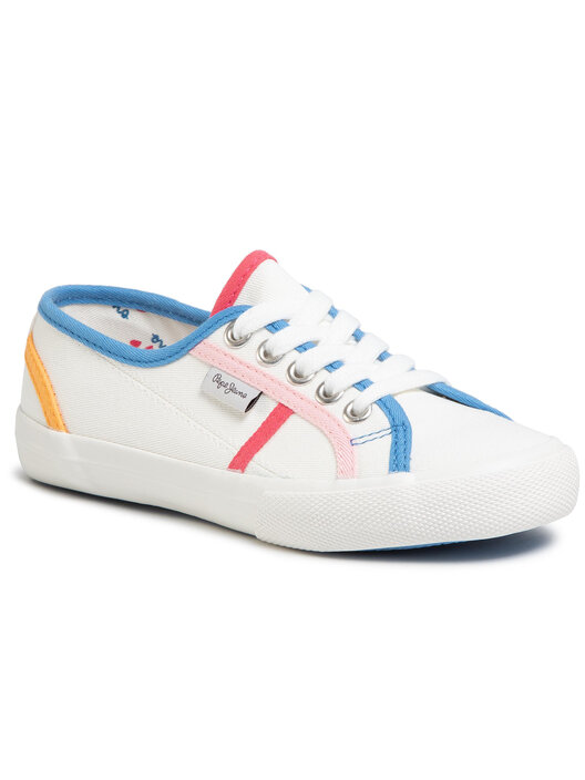 Гуменки Pepe Jeans Baker Binding PGS30427 Бял | obuvki.bg