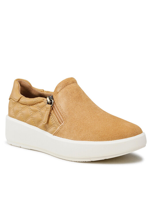 Sneakersy Clarks Layton Step 261635104 Żółty | eobuwie.com.pl