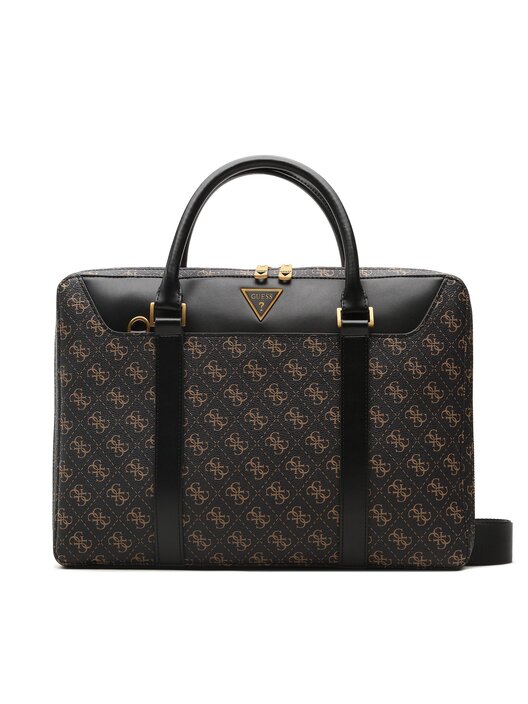 Torba na laptopa Guess Vezzola Smart HMEVZL P3138 Brązowy | eobuwie.com.pl