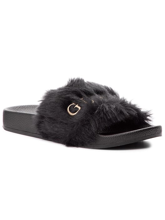 Šľapky Guess FJMYR4 FUR19 Čierna | eobuv.sk