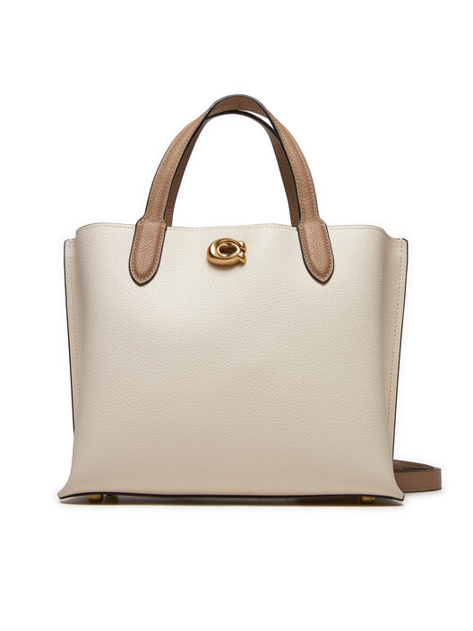Geantă Coach Willow Tote C8561 B4CAH Écru | epantofi.ro