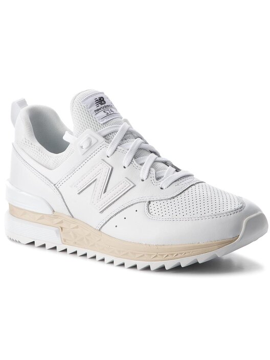 Sneakersy New Balance MS574LSW Biały | eobuwie.com.pl