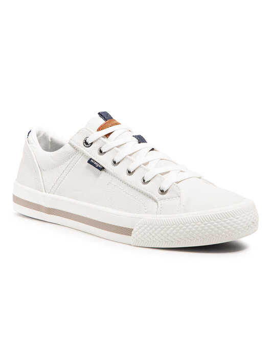 Tenisówki Wrangler Clay Vegan WM11121A Biały | eobuwie.com.pl