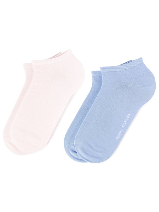 Комплект 2 чифта къси чорапи дамски Tommy Hilfiger 343024001 Розов ...