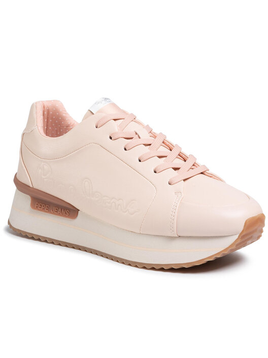 Sneakers Pepe Jeans Rusper Logo PLS30994 Rosa | escarpe.it