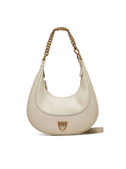 Дамска чанта PINKO Brioche Hobo Mini AI 23-24 PLTT 101433 A0QO Екрю ...