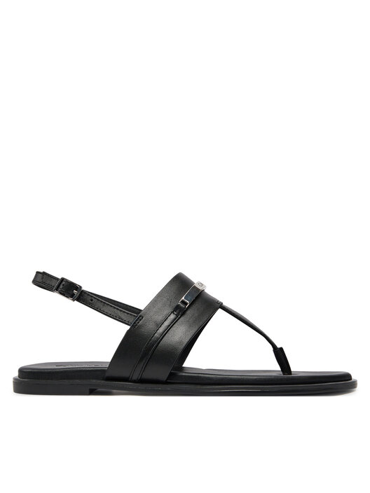 Сандали Calvin Klein Flat Tp Sandal Metal Bar Lth HW0HW02031 Черен ...
