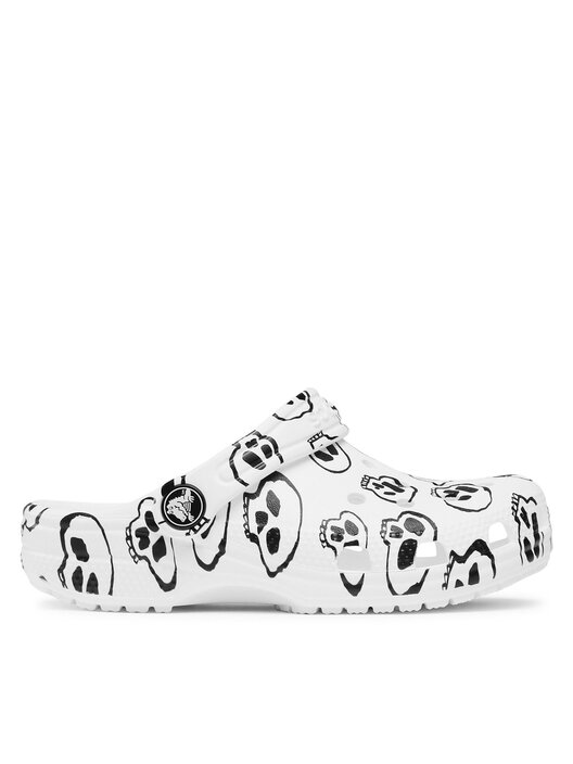 Чехли Crocs Crocs Classic Skull Print Clog Kids 209083 Бял | obuvki.bg