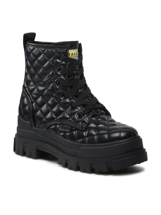 Trapery Buffalo Aspha Rld Laceup Mid 1622150 Czarny | eobuwie.com.pl