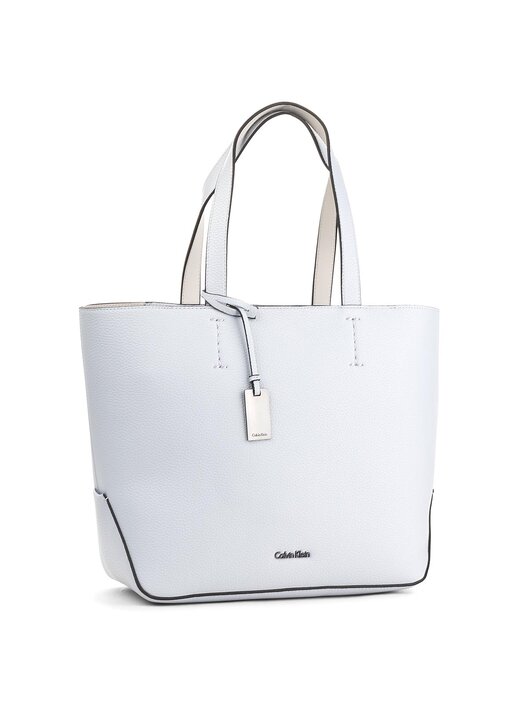 Torebka Calvin Klein Edit Medium Shopper K60K603833 Biały | eobuwie.com.pl