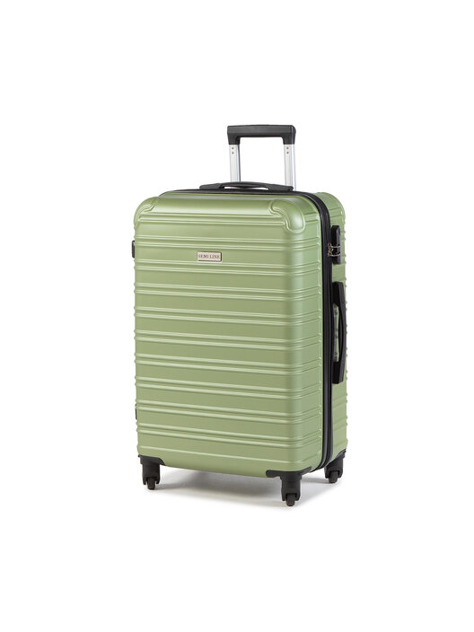Mittlerer Koffer Semi Line T5493-4 Grün | eschuhe.de
