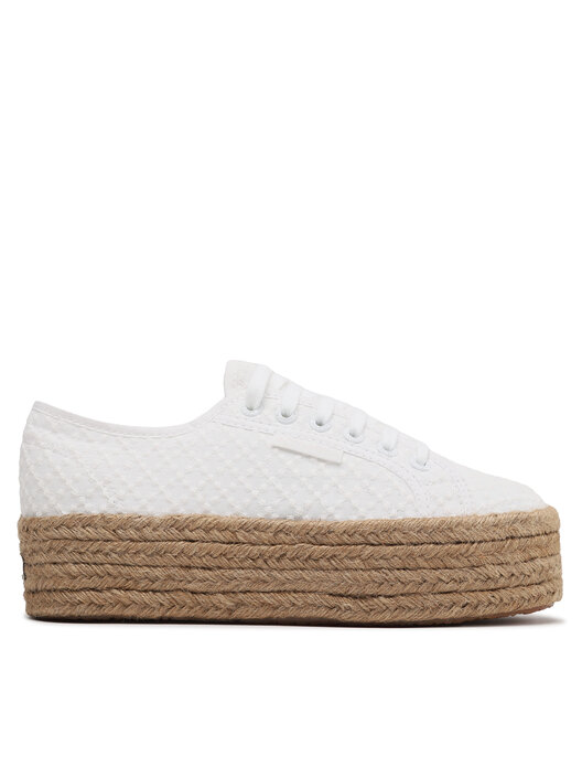Espadrilles Superga 2790 Rope Macrame Rhombus S3126PW Weiß | eschuhe.de