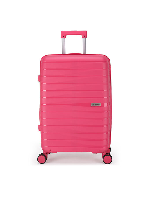 Голям куфар Semi Line T5796-3 Розов | obuvki.bg
