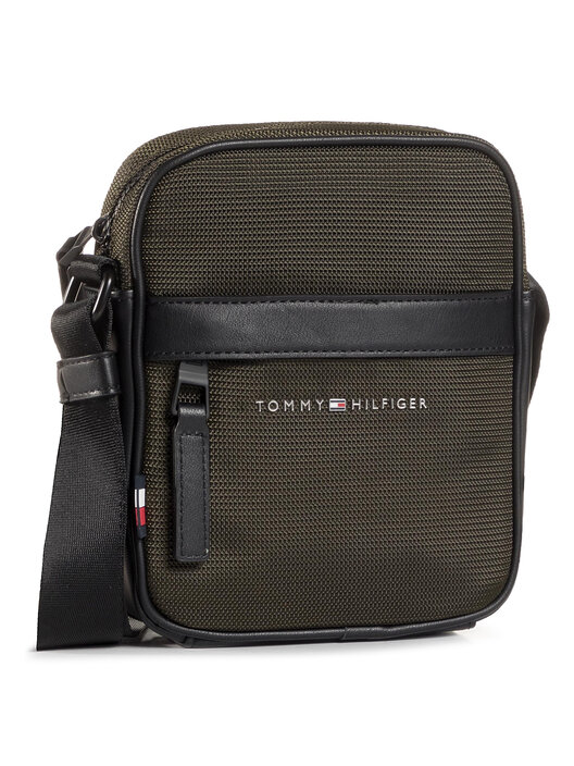 Saszetka Tommy Hilfiger Elevated Nylon Mini Reporter AM0AM06472 Zielony ...