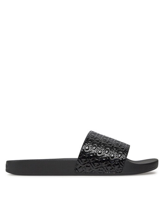 Chanclas Calvin Klein Pool Slide Mono HM0HM01456 Negro | zapatos.es