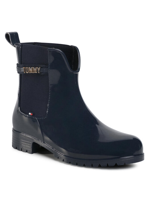 Botas de agua Tommy Hilfiger Block Branding Rainboot FW0FW05202 Azul ...