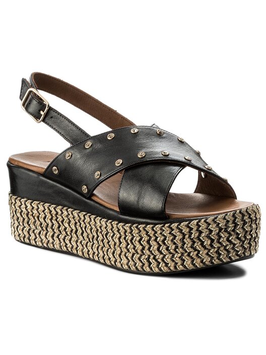 Espadryle Inuovo 8863 Czarny | eobuwie.com.pl