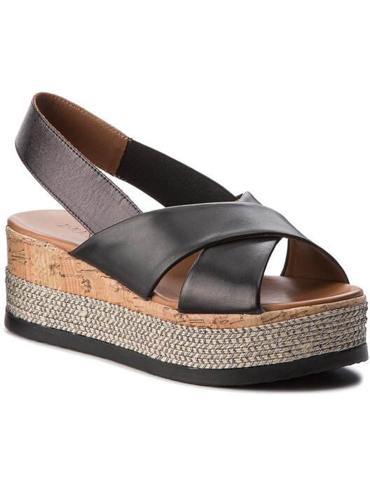 Espadryle Inuovo 8761 Czarny | eobuwie.com.pl