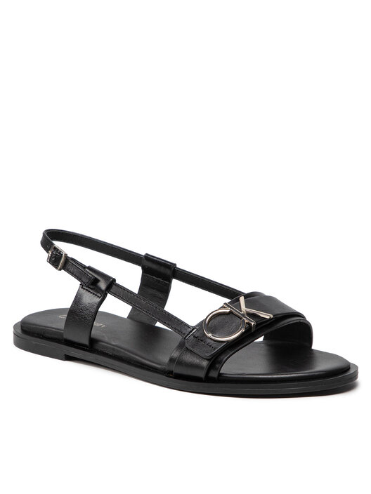 Сандали Calvin Klein Almond Flat Sandal W/Hdw HW0HW00680 Черен | obuvki.bg