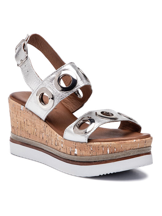 Sandały Inuovo 8791 Srebrny | eobuwie.com.pl