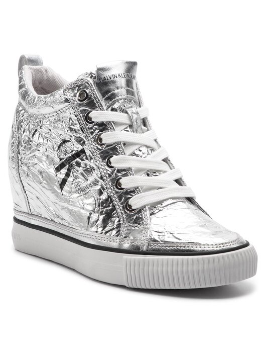 Sneakers Calvin Klein Jeans Ritzy RE9850 Argento | escarpe.it