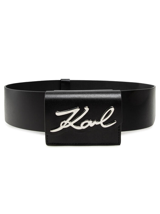 Pasek Damski KARL LAGERFELD 211W3153 Czarny | eobuwie.com.pl