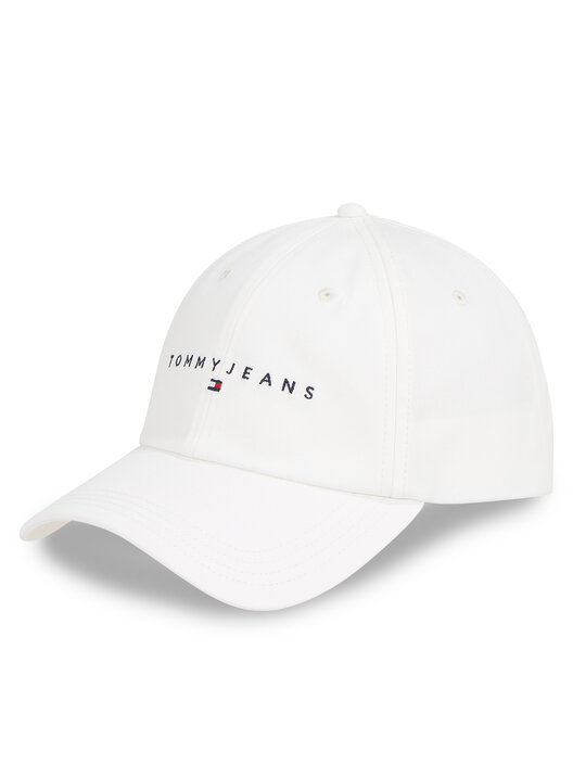 Șapcă Tommy Jeans Tjm Linear Logo Cap AM0AM12958 Alb | epantofi.ro