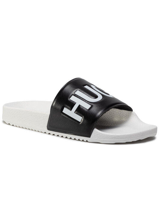 Klapki Hugo Time Out Slide-Ar 50435413 10228302 01 Czarny | eobuwie.com.pl