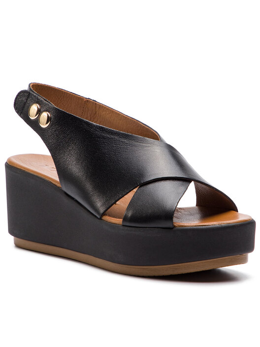 Sandały Inuovo 123007 Czarny | eobuwie.com.pl