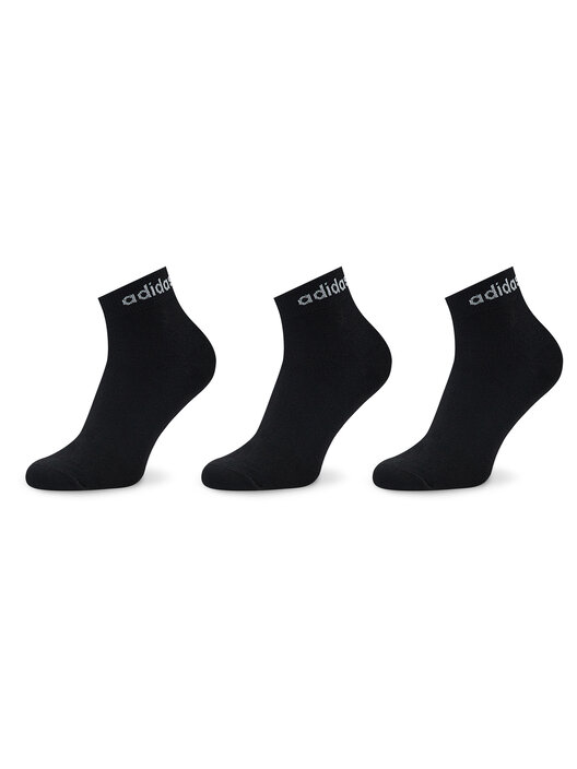 Skarpety krótkie adidas Think Linear Ankle Socks 3 Pairs IC1305 Czarny ...