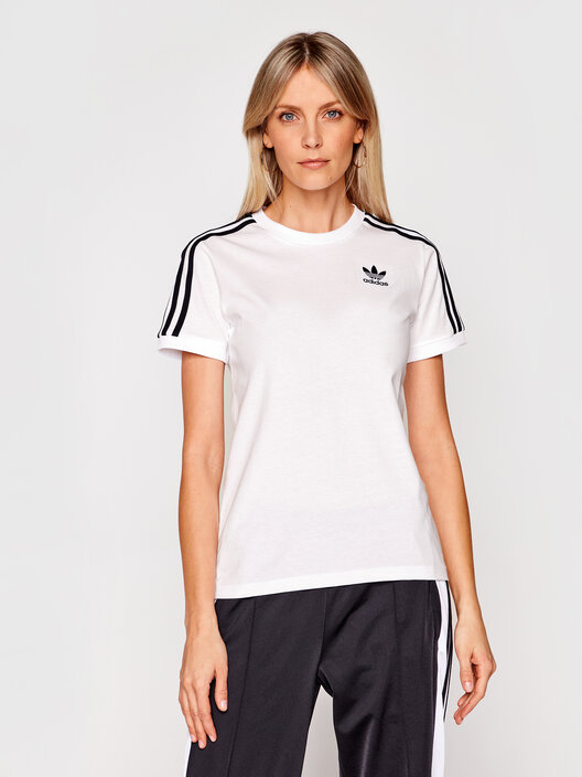 adidas T-Shirt adicolor Classics 3-Stripes GN2913 Weiß Regular Fit ...
