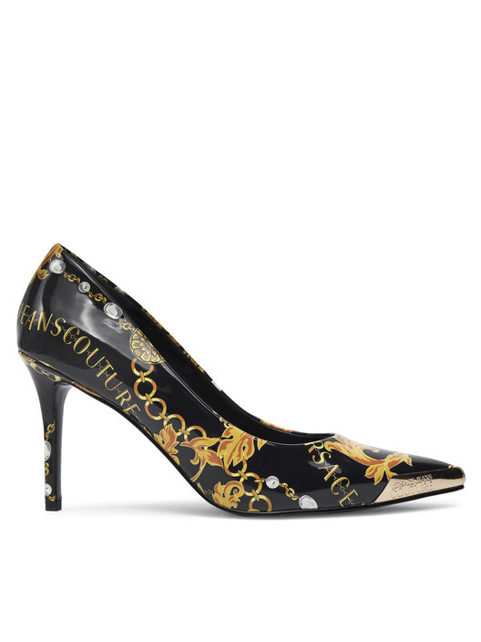 Pantofi cu toc subțire Versace Jeans Couture Scarlett 77VA3S50 Negru ...