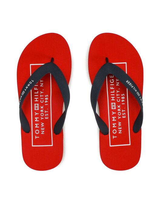 Chancletas Tommy Hilfiger Rubber Hilfiger Beach Sandal FM0FM04468 Azul ...