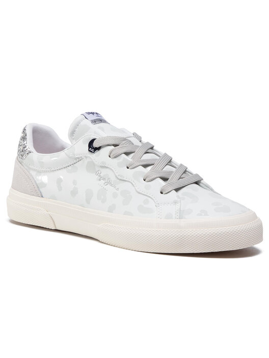 Sneakersy Pepe Jeans Kenton Classic PLS31089 Biały | eobuwie.com.pl