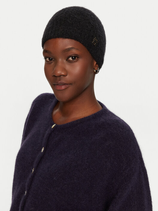 Čepice Tommy Hilfiger AW0AW16624 Černá | eobuv.cz