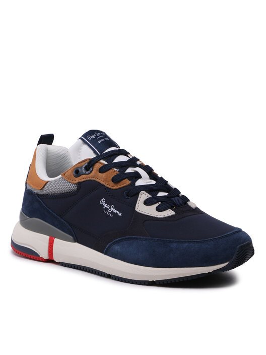 Sneakersy Pepe Jeans London Pro Vint PMS30938 Granatowy | eobuwie.com.pl