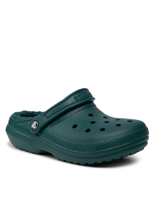 Pantoletten Crocs Classic Lined Clog 203591 Grün | eschuhe.de