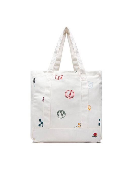 Geantă Vans In Our Hands Tote VN0A7SCM7VJ1 Alb | epantofi.ro