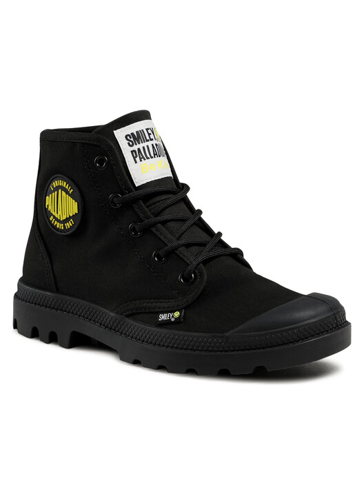Trappers Palladium Pampa Hi Smiley Be Kind 77079-008-M Negru | epantofi.ro